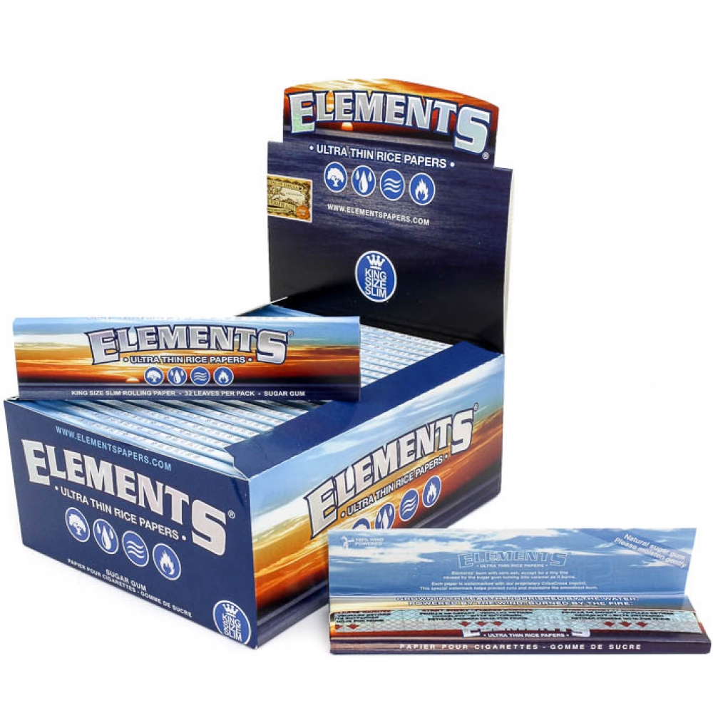 Seda Elements Ultra Thin Rice Papers - King Size Slim